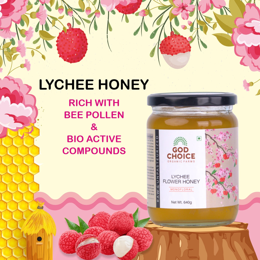 Organic Lychee Flower Honey | Mono-Floral Organic Lychee Flower Honey Price in Delhi, India ...