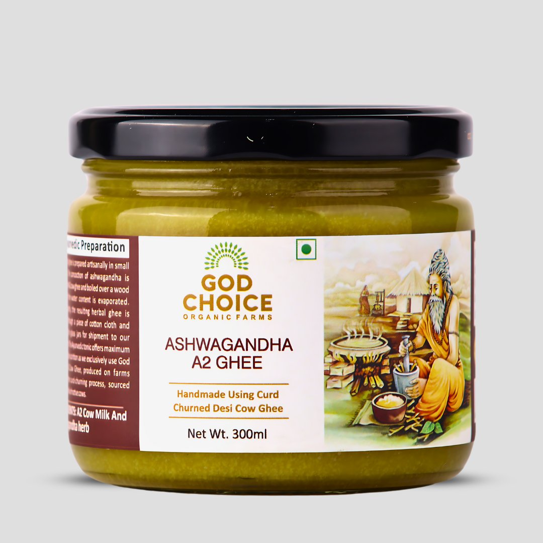 Ashwagandha A2 Ghee – Pure & Ayurvedic Desi Ghee | GodChoice